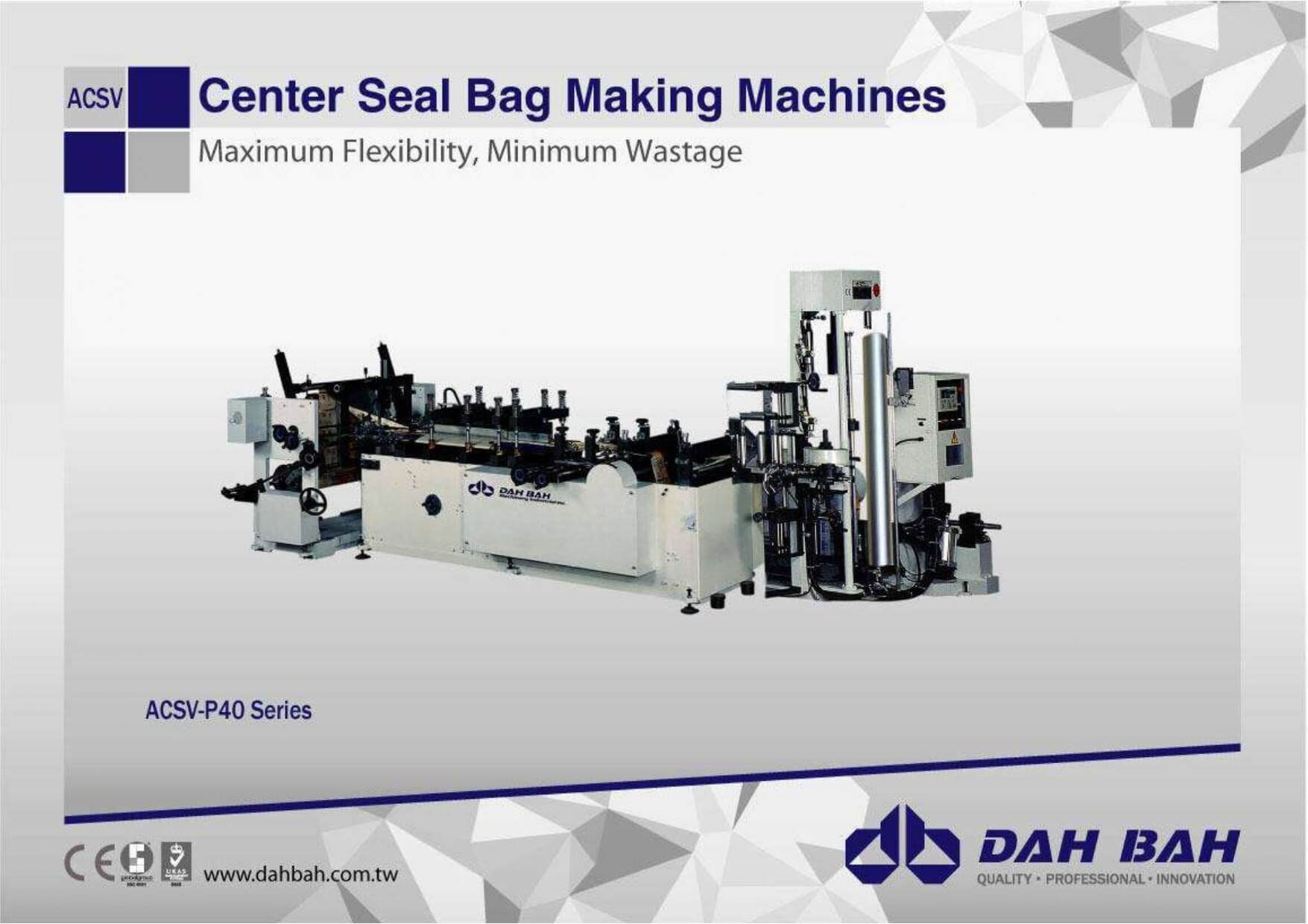 ACM Series - Bag Making Machine (Central Seal/Fin Seal/Four Border Seal ...