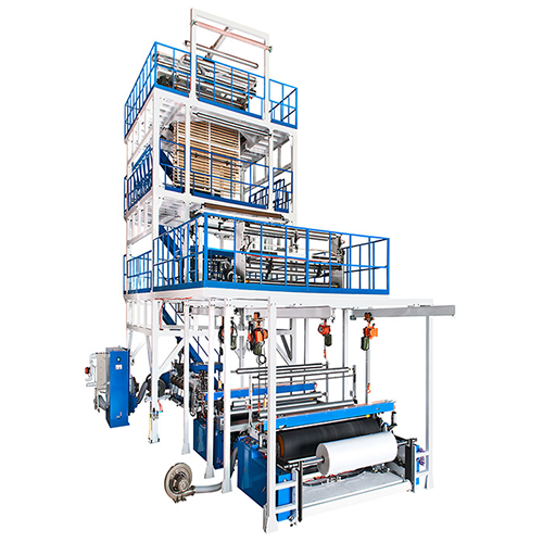 HEAVY-DUTY BLOWN FILM MACHINE WITH OSCILLATING HAUL-OFF UNIT | PRM ...